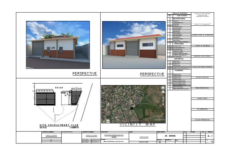 Perspective Perspective: Site Development Plan Scale 1:400Mts | PDF ...