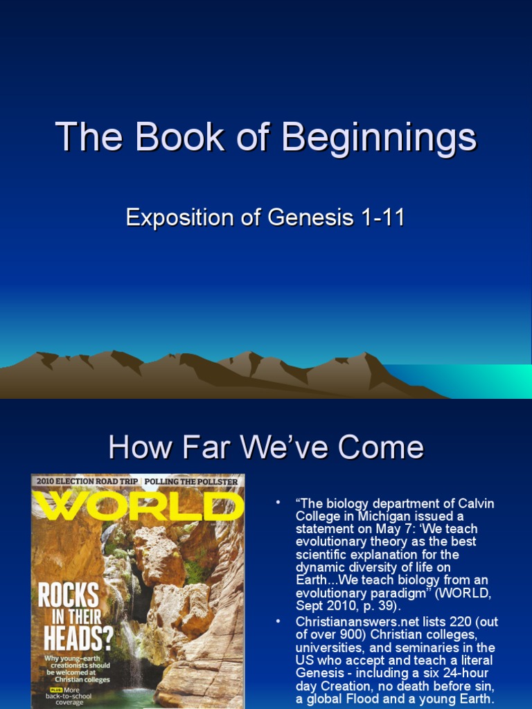 The Book of Beginnings | PDF | Creationism | Religion And Science
