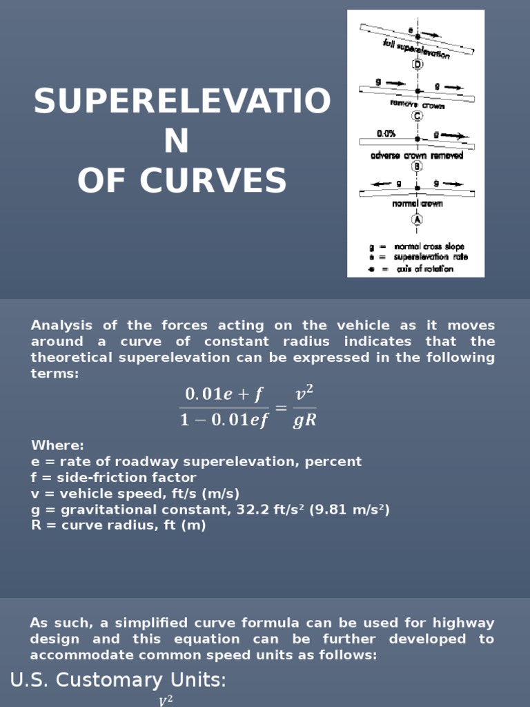 Calculating Minimum Curve Radii Using Superelevation Rates and Side ...