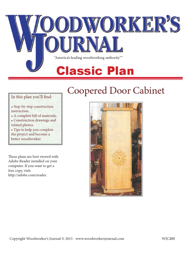 Coopered Door Cabinet | PDF | Drawing | Door