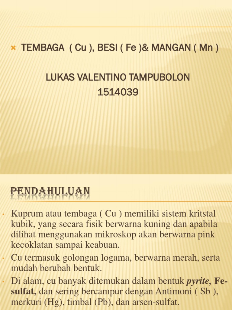 KA02 Tembaga Besi Mangan | PDF