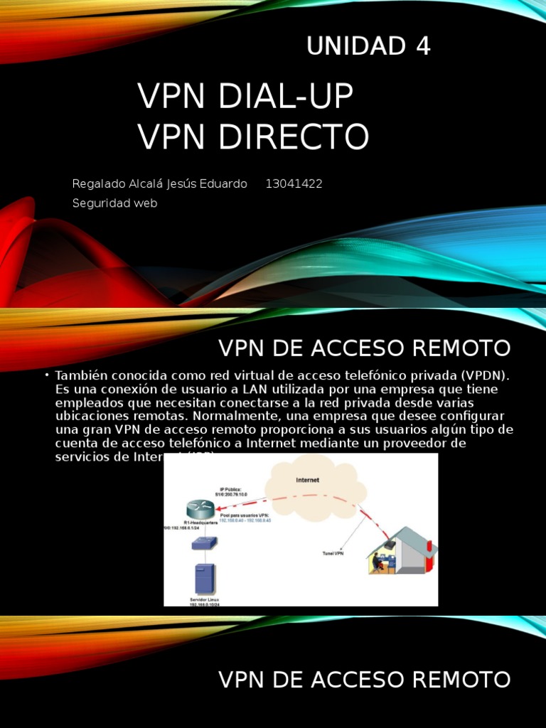 VPN Dial Up | PDF | Red privada virtual | Línea de abonado digital