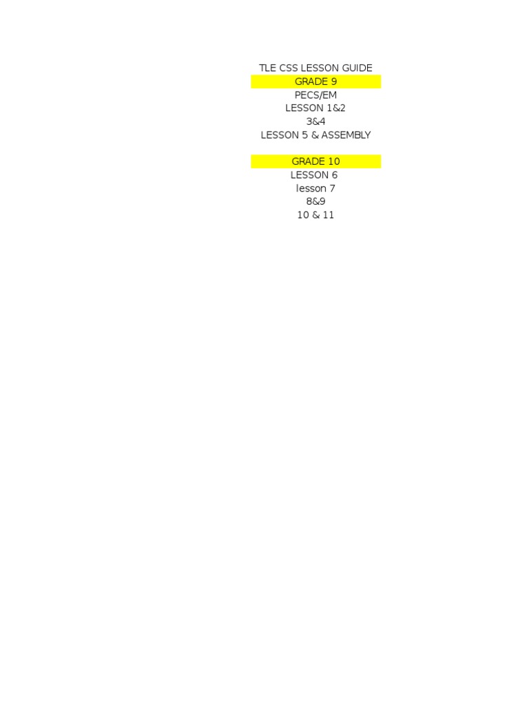 CSS Class Schedule | PDF | Language Arts & Discipline