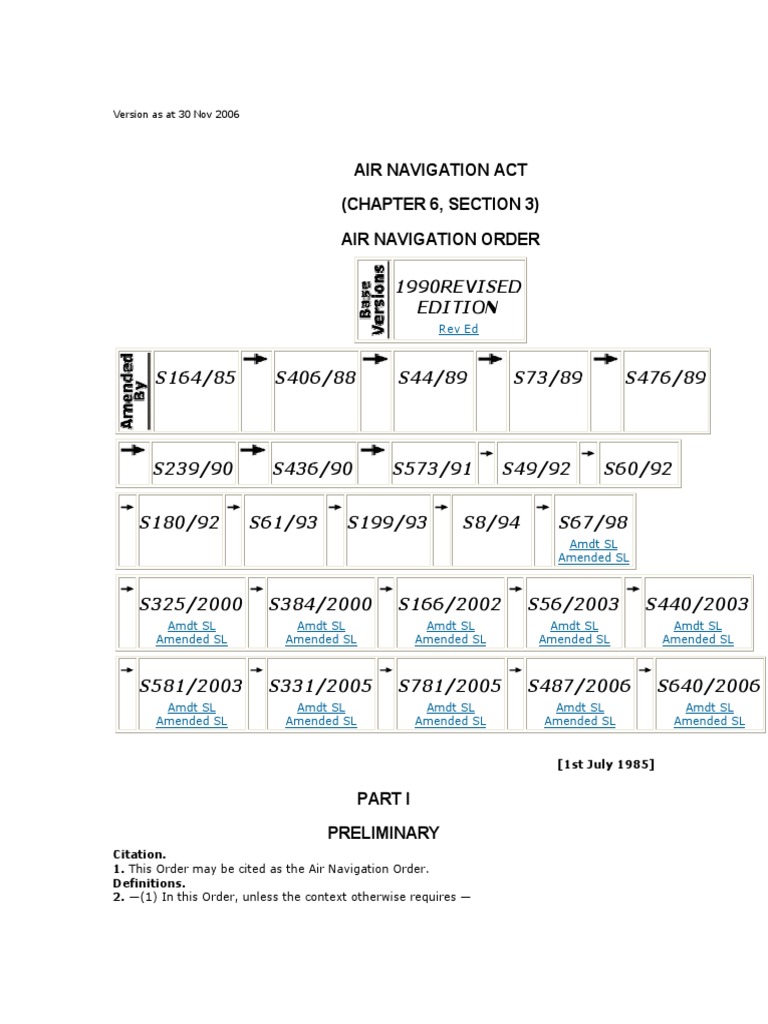 CAAS - Air Navigation Order | PDF | Air Traffic Control | Pilot ...