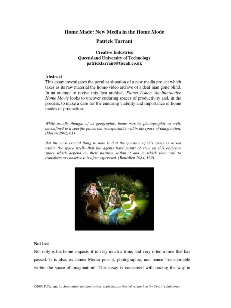 Home Made New Media in The Home Mode | PDF | New Media | Narrative