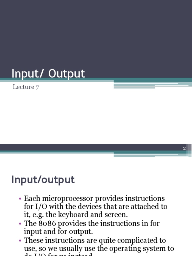 Input Output | PDF | Input/Output | Subroutine