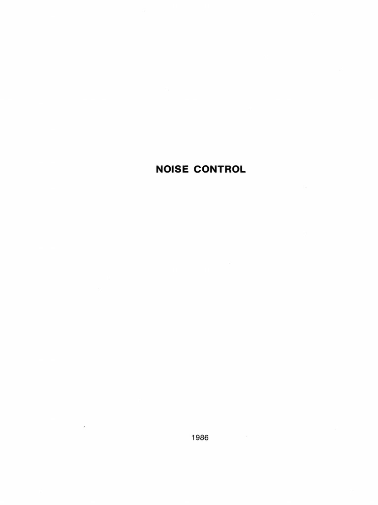 Understanding Sound and Noise Control | PDF | Sound | Noise