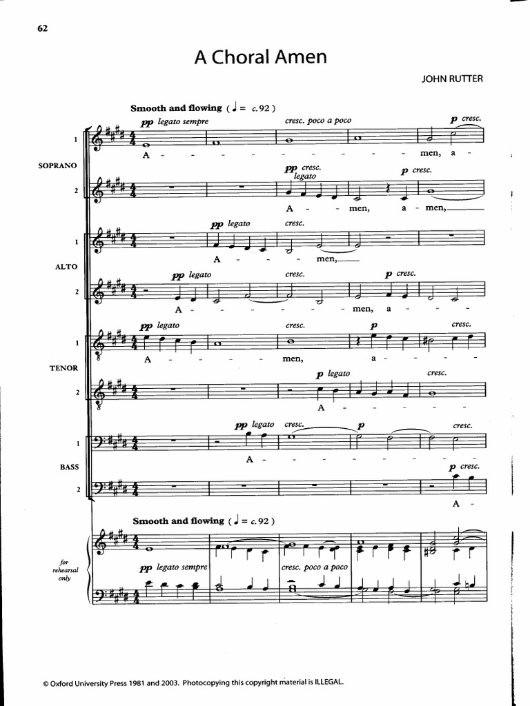 A Choral Amen | PDF | Musical Compositions | Music Theory