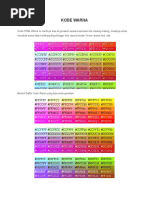 Kode Warna Kulit Manusia Secara Umum | PDF | Olahraga & Rekreasi