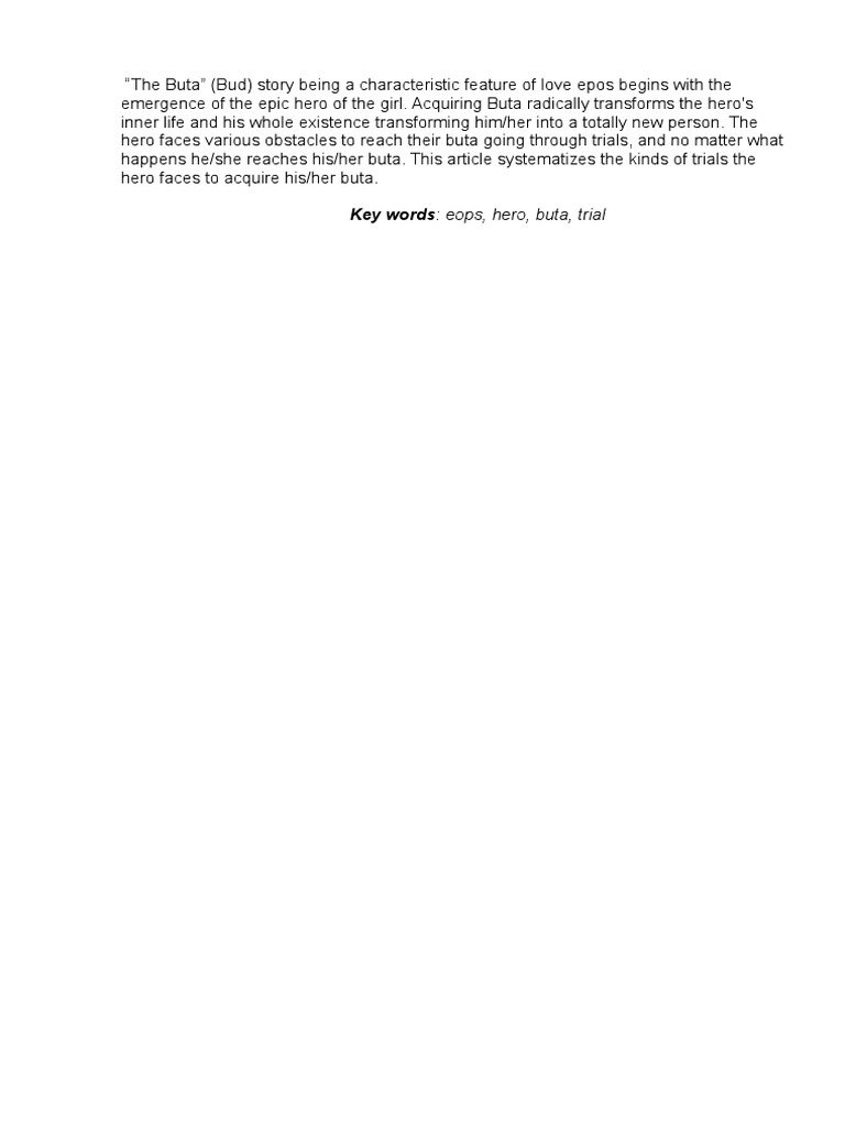 Key Words: Eops, Hero, Buta, Trial | PDF