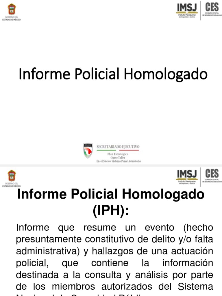 Informe Policial Homologado PDF | PDF | Policía | Ciencias Políticas