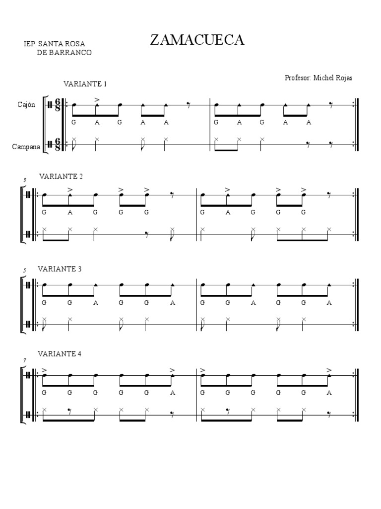 Zamacueca 2° | PDF | Bailes | Ocio