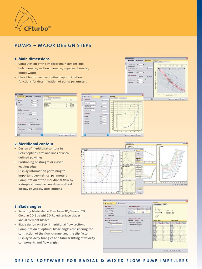 Cfturbo-Pumps en PDF | PDF | Computer Aided Design | Contour Line