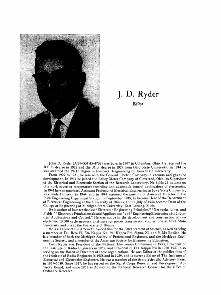 Ryder: Editor | PDF | Electrical Engineering | Engineering