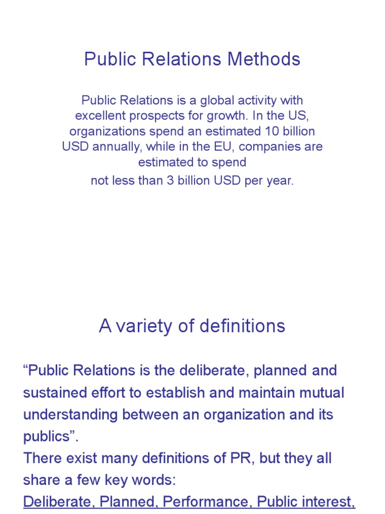 Public Relations Theory and Methods | PDF | Public Relations | Persuasion