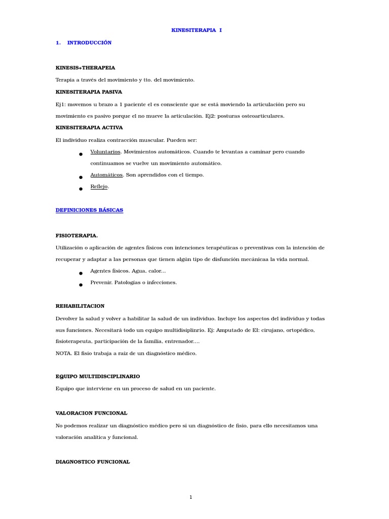 Kinesiterapia I..... | PDF | Contracción muscular | Músculo