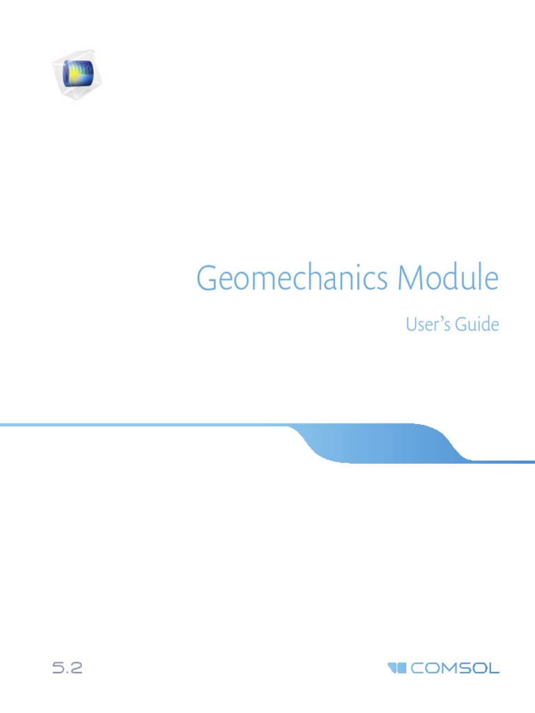 Geo Mechanics Module Users Guide | PDF | Computing | Software