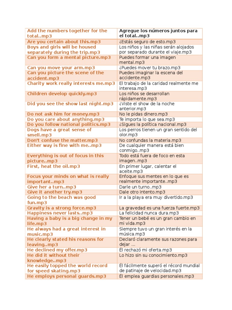 1000 Frases En Ingles Pdf Naturaleza