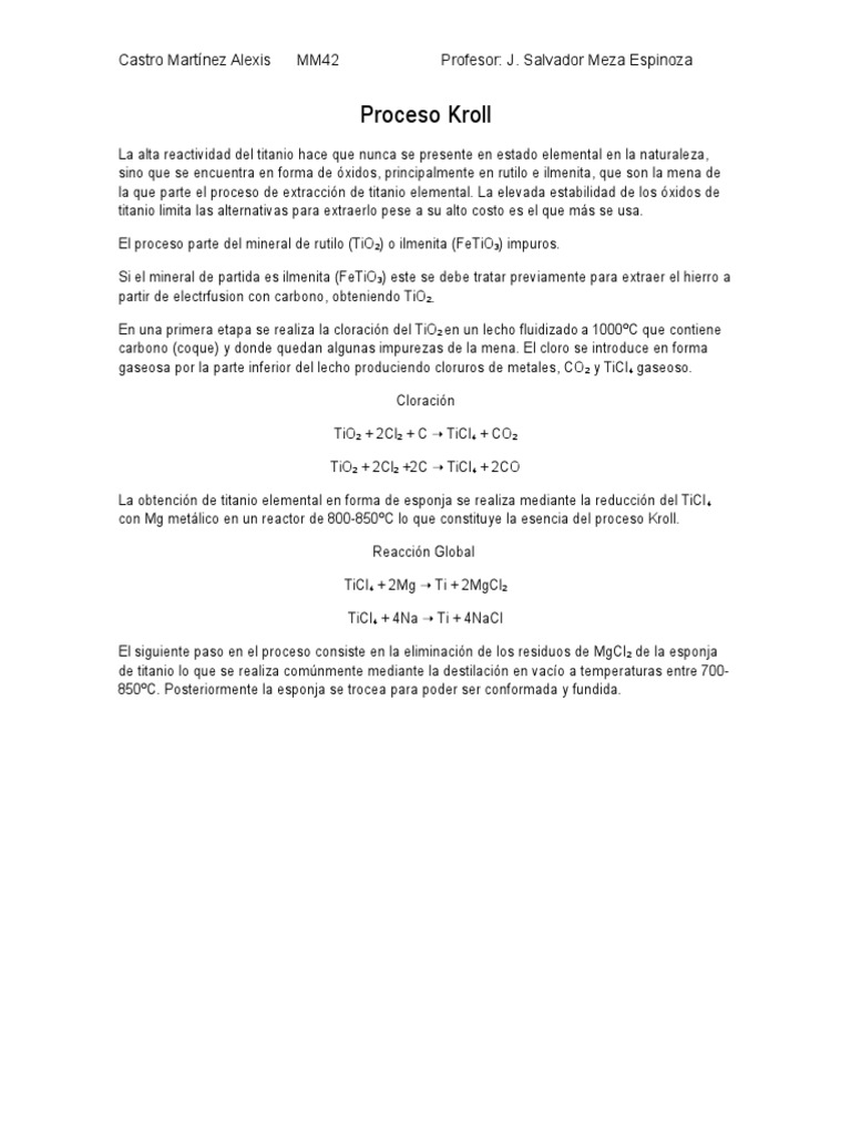 Proceso Kroll | PDF
