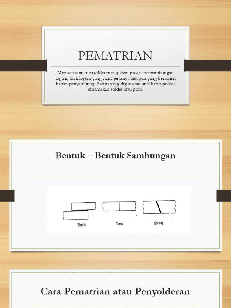 Presentasi Pematrian | PDF