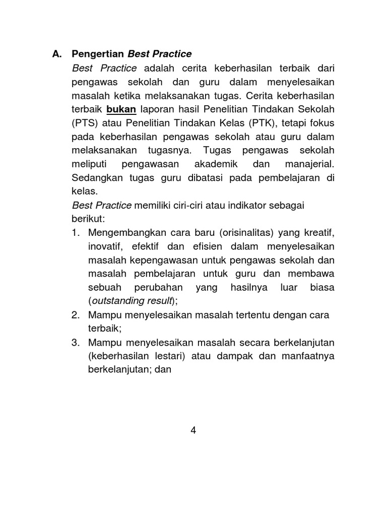 Pengertian Best Practice | PDF