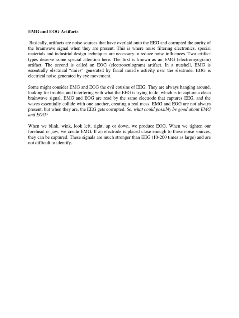 Eeg Artifacts Pdf