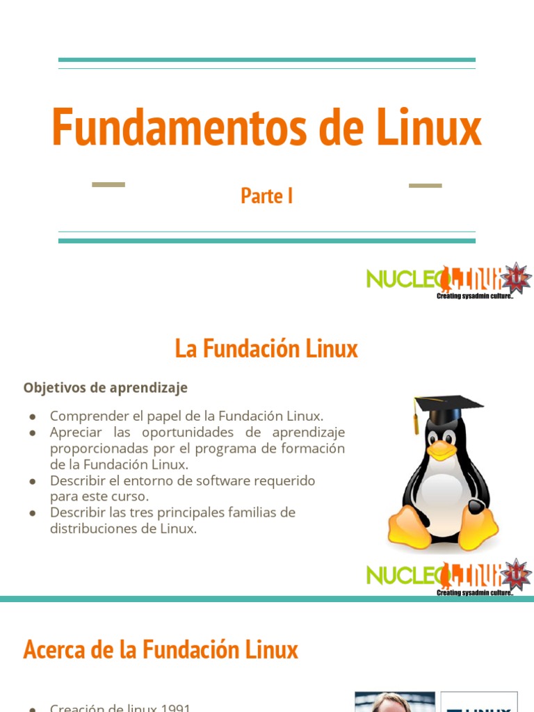 Fundamentos de Linux | PDF | Distribución de Linux | Arranque