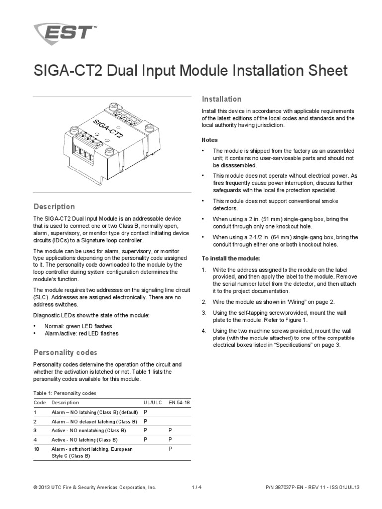 Est 3 Siga Ct 2 Pdf Electrical Wiring Amplifier