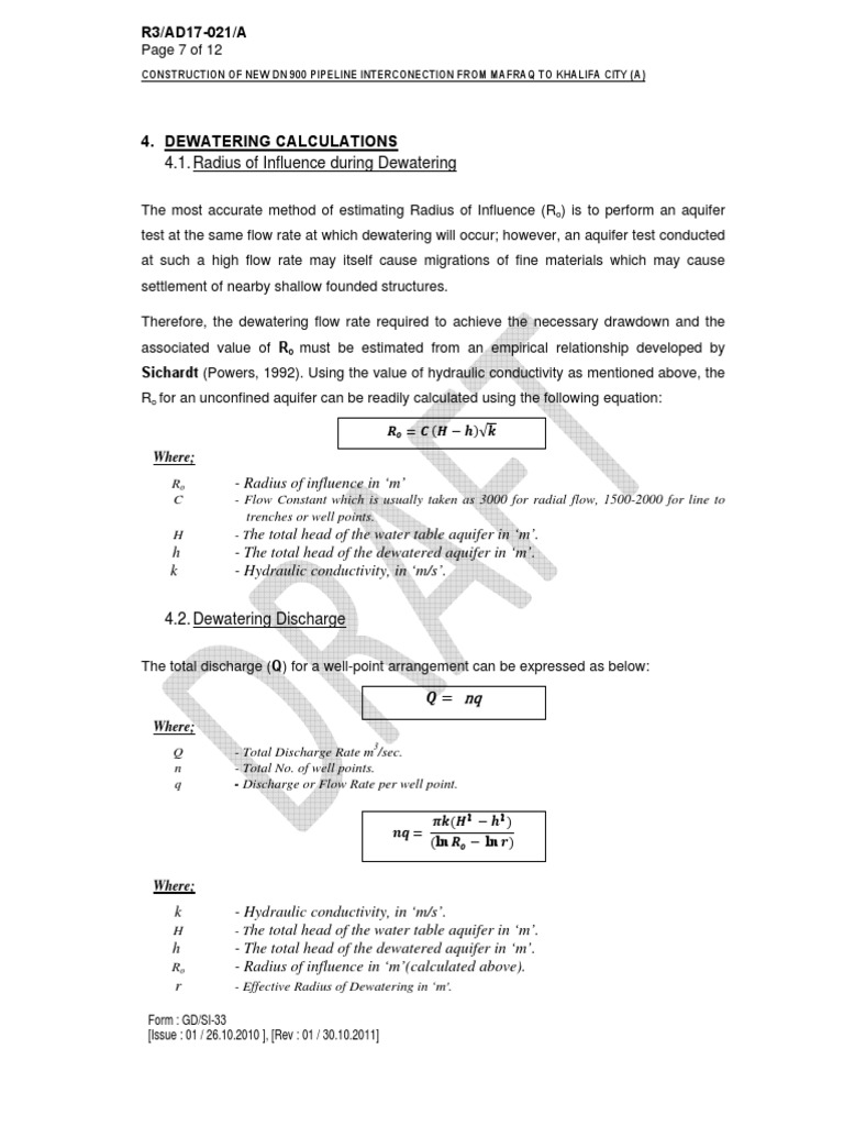 Dewatering and Settlement Report-Draft | PDF
