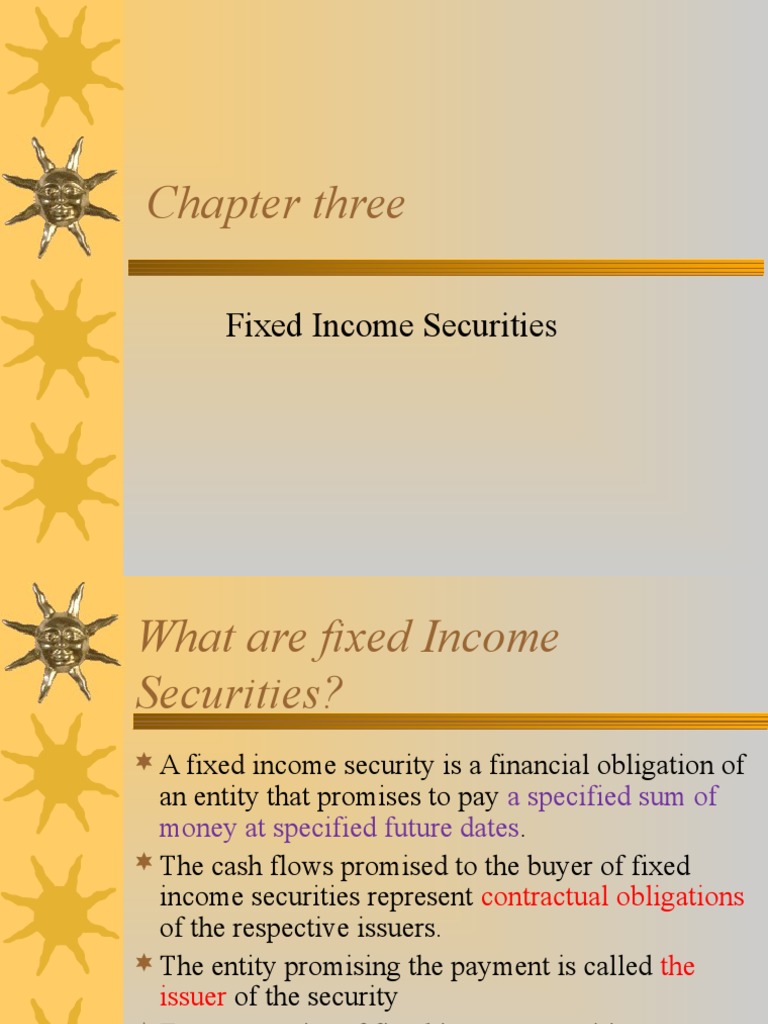Chap 3 Fixed Income Securities | PDF | Fixed Income | Bonds (Finance)