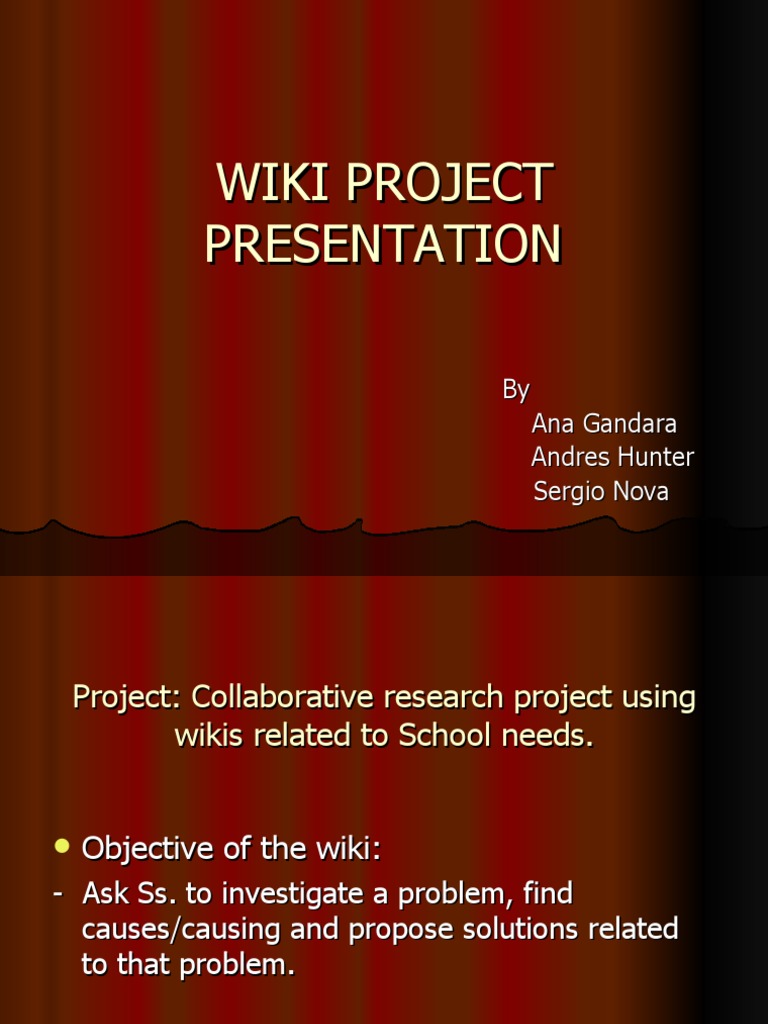 Presentación Wikis | PDF | Wiki | Teaching