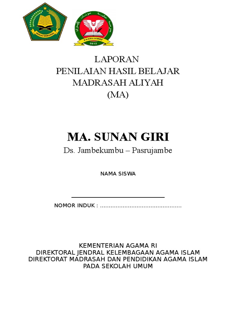 Laporan Penilaian MA Sunan Giri | PDF