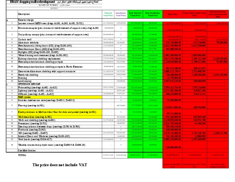 The Price Does Not Include VAT | Download Free PDF | Buildings And ...