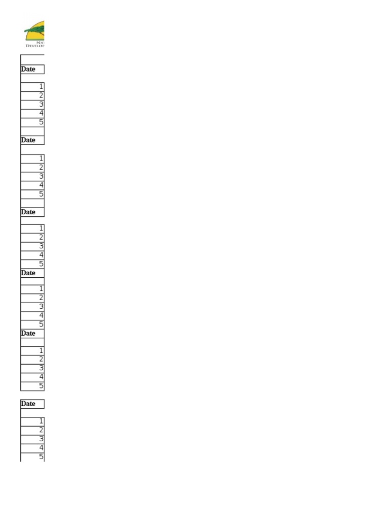 Daily Accomplishment Report Template | PDF | Tourism