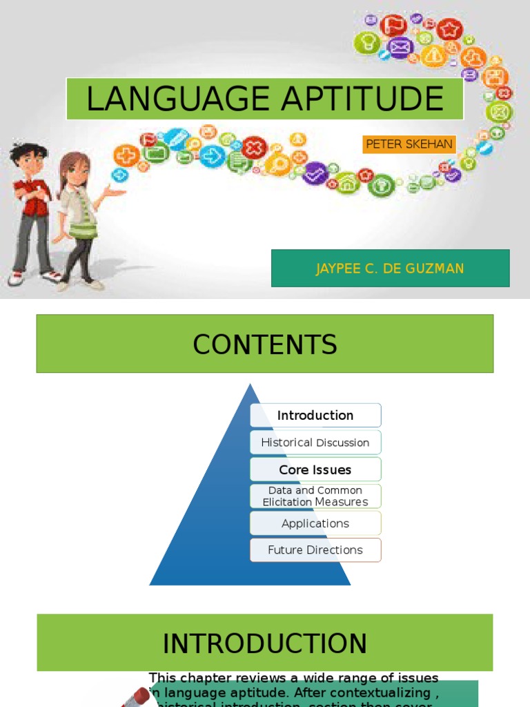 Language Aptitude | Second Language Acquisition | Memory