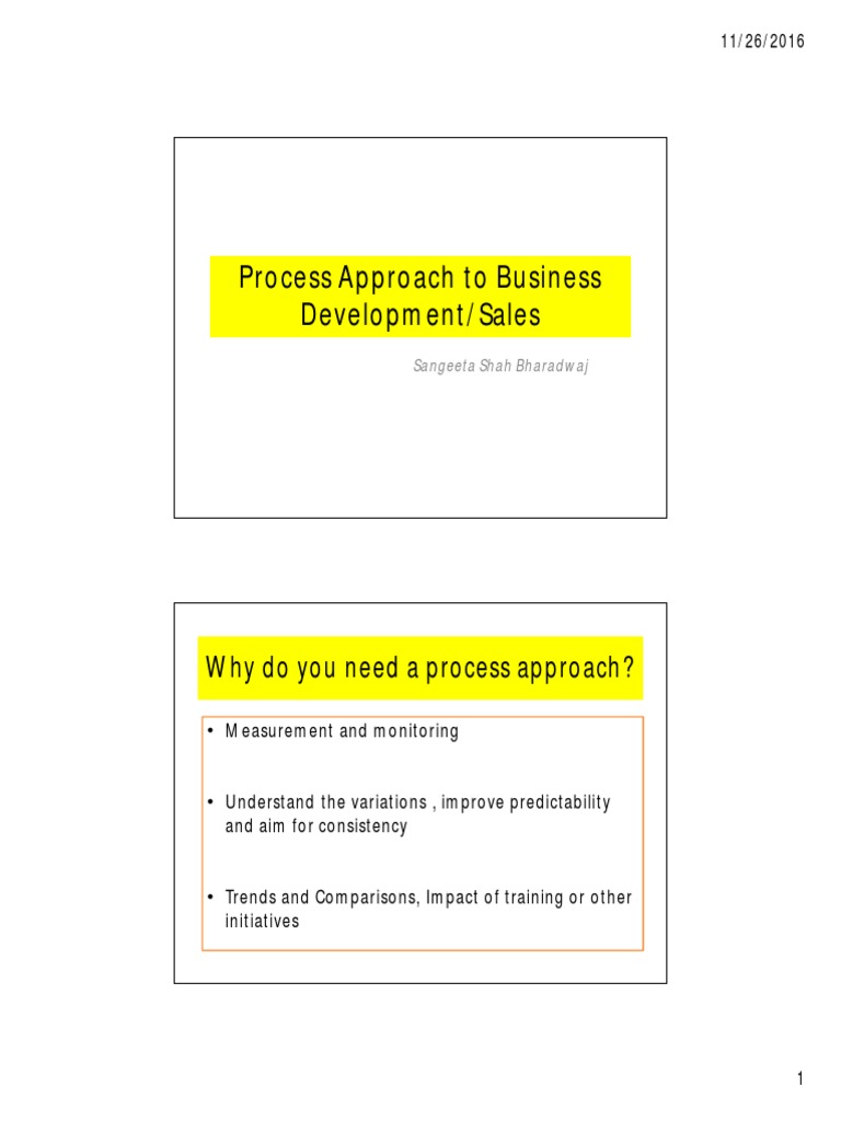 Business Developemnt Process | PDF | Business Development | Revenue