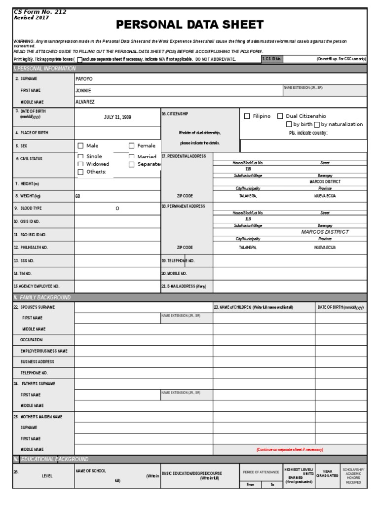 2017 Revised Pds | Download Free PDF | Passport | Graduate School