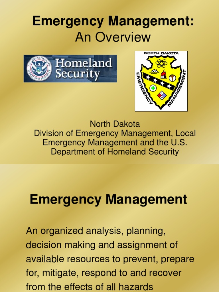North Dakota Emergency Management Guide | PDF | Emergency Management ...