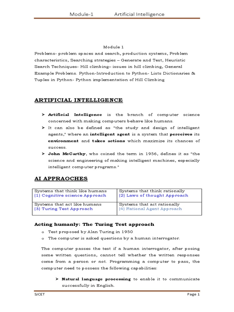 Artificial Intelligence AI Basics | PDF | Artificial Intelligence ...