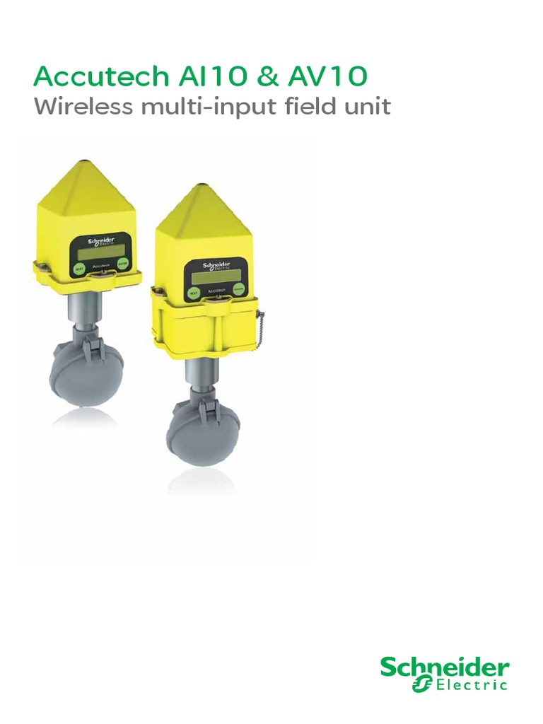 Accutech AI10 & AV10: Wireless Multi-Input Field Unit | PDF | Radio ...