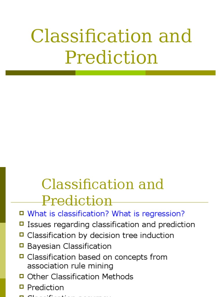 Classification and Prediction | PDF | Statistical Classification | Test Set