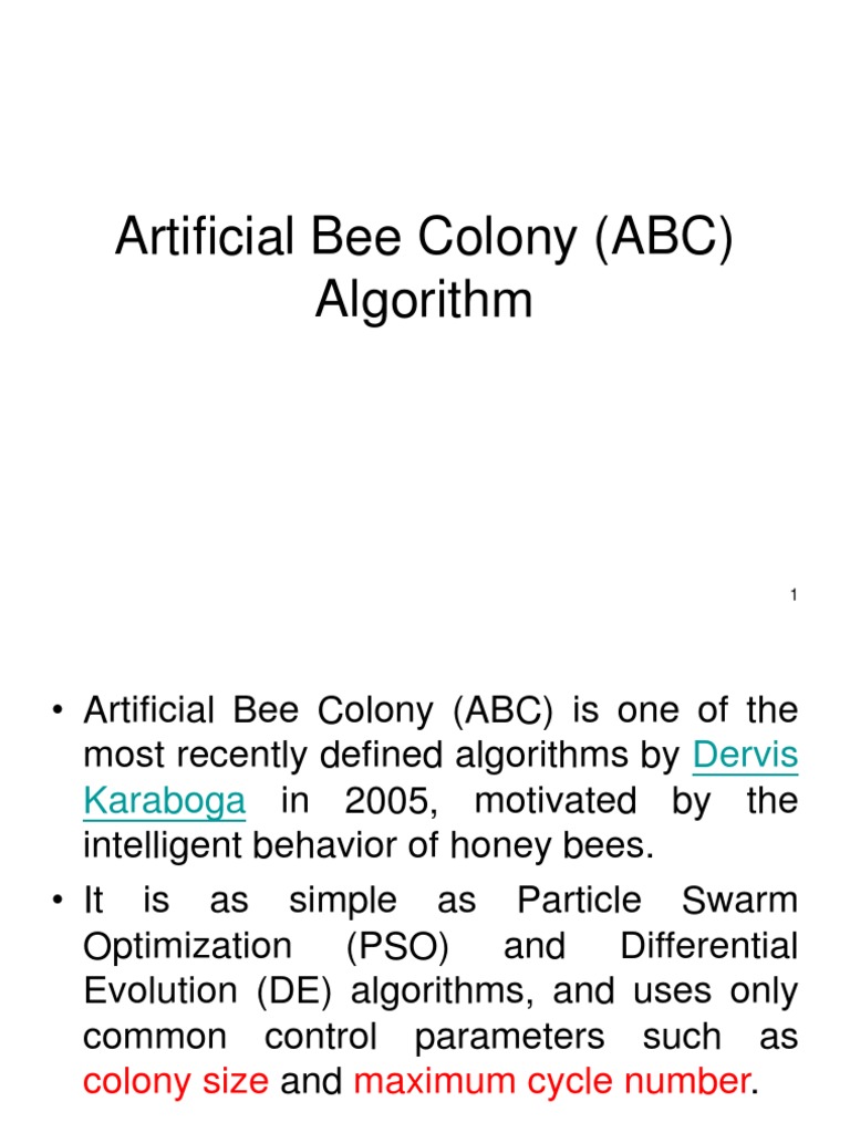 Artificial Bee Colony (ABC) Algorithm | PDF | Computer Programming | Algorithms And Data Structures