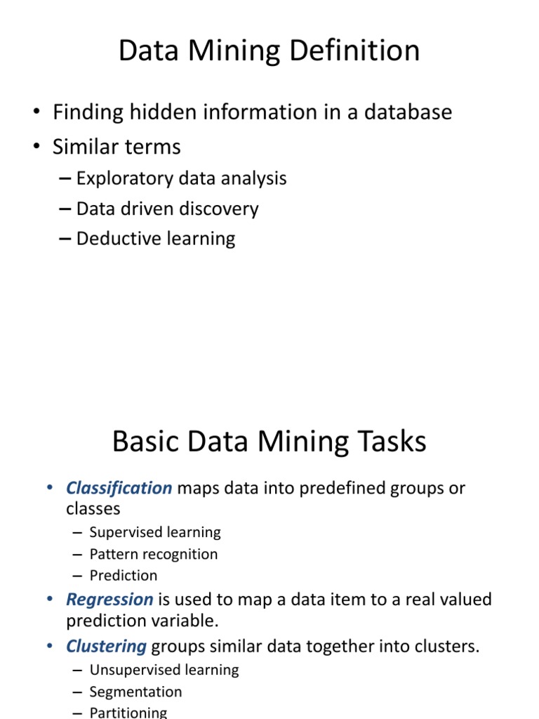 Data Mining Rules | PDF | Cluster Analysis | Data Mining