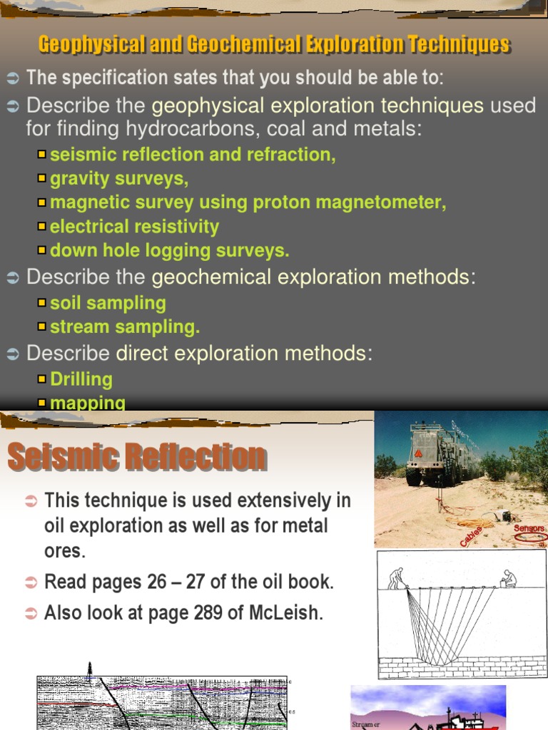 Geophysical and Geochemical Exploration Techniques | Download Free PDF ...