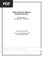 Csec 2019 Maths Sba - Sample | PDF | Test (Assessment) | Data