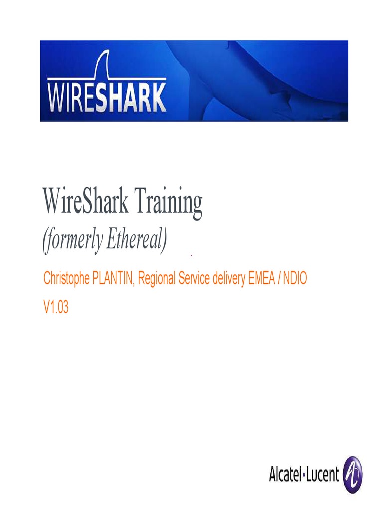 01b - Wireshark Training.1.03 - ALU | PDF | Transmission Control ...