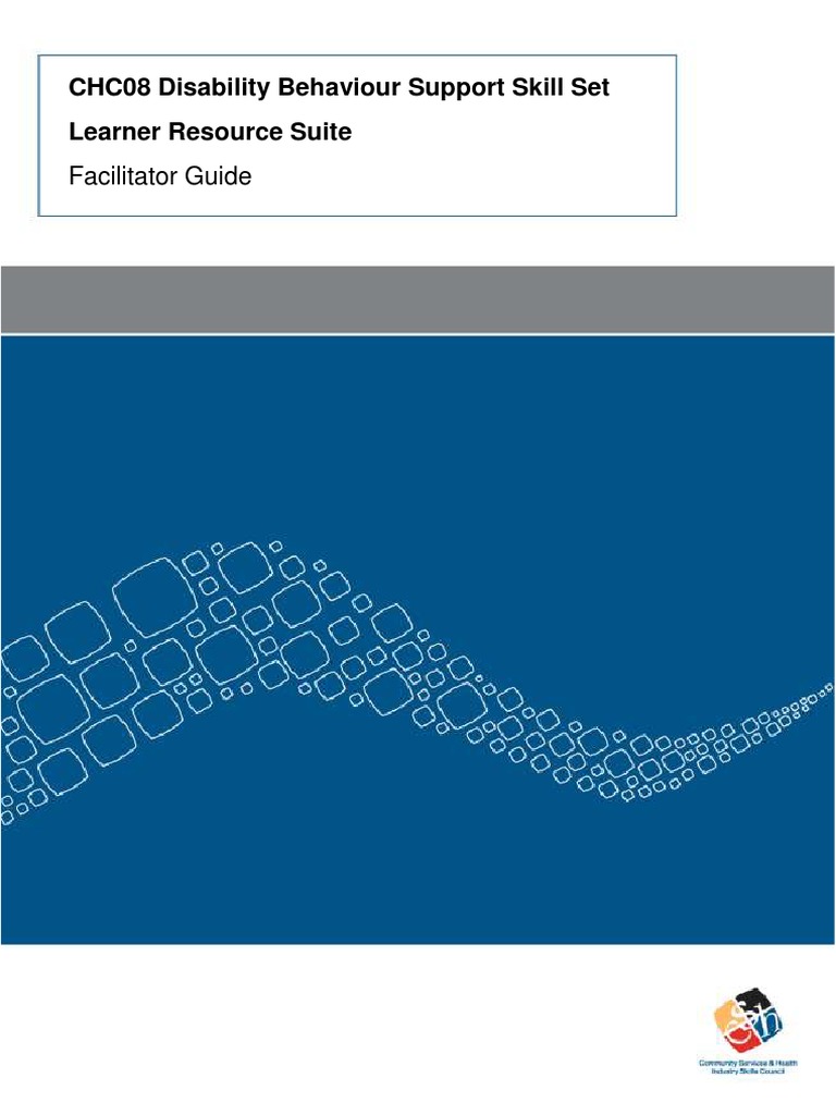 Disability Behaviour Support Skill Set Facilitator Guide | PDF | Autism ...