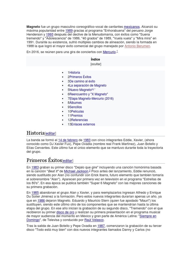 Magneto | PDF | Entretenimiento (general)
