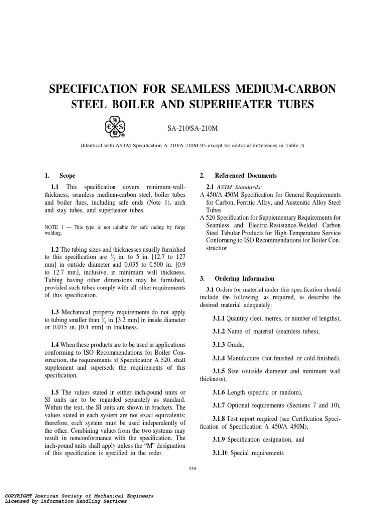 SA_210 | Heat Treating | Specification (Technical Standard)