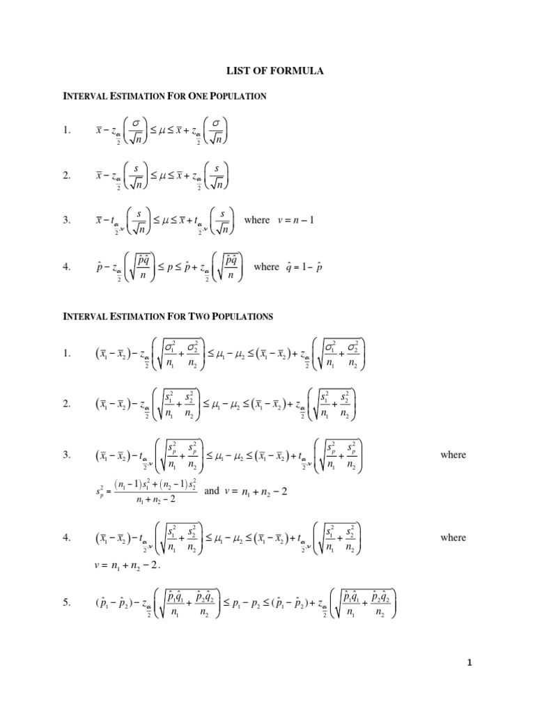 Formula | PDF | Regression Analysis | Correlation And Dependence